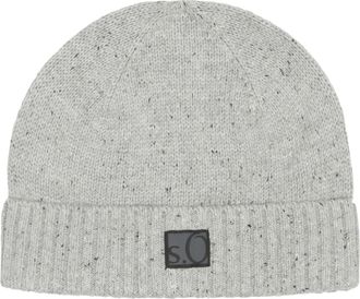 s.Oliver Strickm&uuml;tze mit Umschlag und Logo-Patch