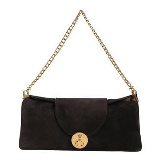 Versace Pochette Medusa en daim - Femme - Sacs - Brun - Taille: ONE Size