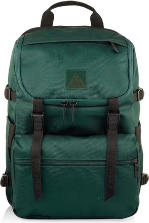 Invicta Rucksack, JOLLY OFFICE Tagesrucksack, Für Büro, Ausflüge & Pendeln, mit seitlichen Taschen & 14 Laptopfach, italienisches Design, grün