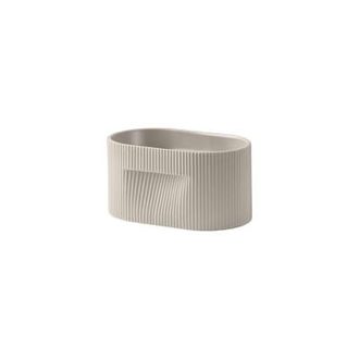 MUUTO Pot de fleurs Ridge - Beige - Terre cuite - Designer Studio Kaksikko