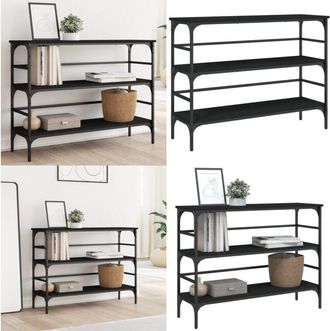 vidaXL Konsolentisch Schwarz 100x32x75 cm Holzwerkstoff - Konsolentisch - Flurtisch - Sideboard - Wohnraumgestaltung - Industriel Style - Home & Living