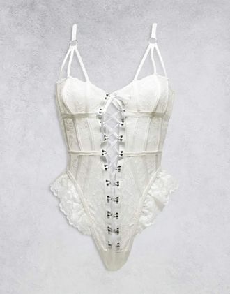 Ann Summers Boudoir Tease - Body ouvert - Ivoire-Blanc