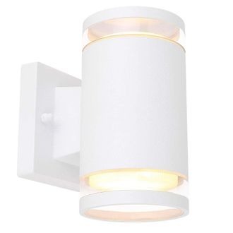 Globo Lighting Globo Au&szlig;enleuchte ALCALA Aluminium wei&szlig;, Glas klar