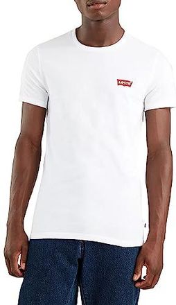 Levi's 2-Pack Crewneck Graphic Tee T-Shirt Homme Chesthit White / Caviar (Blanc) XS