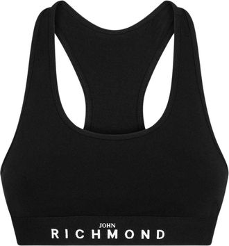 John Richmond Sport-Bandeau-BH mit Tr&auml;gern - - Tops - Damen - Schwarzk - L