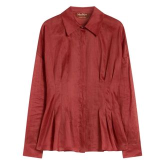 Max Mara Femme, Blouses et Chemises, Rouge, Taille: 36 FR Camicia