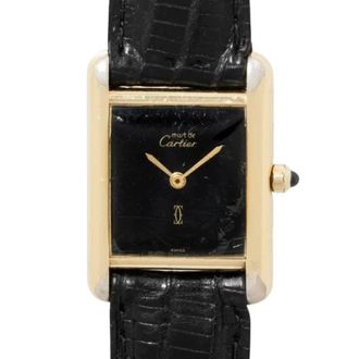 Cartier Montre Vintage Pre-owned - Femme - Pre-owned - Noir - Taille: ONE Size
