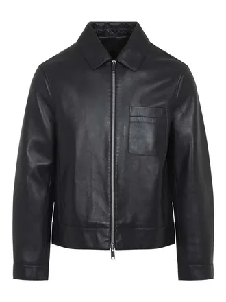 Yves Salomon Blouson En Cuir - Noir