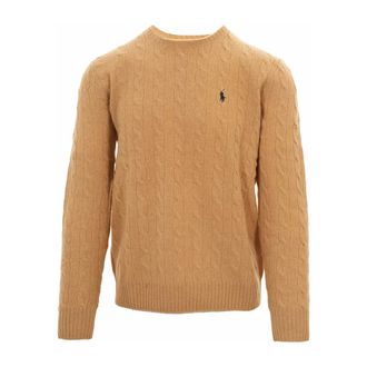 Polo Ralph Lauren Pull Marron avec D&eacute;tail Logo - Homme - Pulls - Brun - Taille: L
