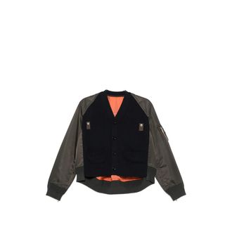 sacai Panelled Hybrid Bomber Jacket