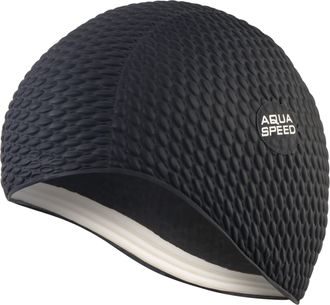 Aqua Speed Badehaube Damen | Badekappe Mädchen Lange Haare | Frauen Schwimmmütze extrem dehnbar | Schwimmkappe warm | Womens Swimming Cap for Long Hair | Latex |