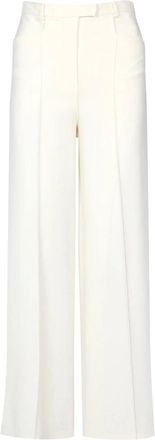 Simona Corsellini Femme, Pantalons, Blanc, Taille: 38 FR Cadis Wide Pantalons