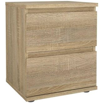 Dmora Dmora - Table de chevet, coloris chêne, 40,2 x 48,2 x 34 cm, avec emballage renforcé