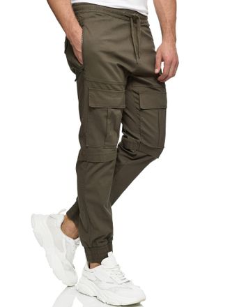 Indicode Herren Dennis Cargohose aus 98% Baumwolle mit 6 Taschen | Cargo Hose f&uuml;r M&auml;nner Army, XXL