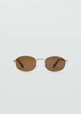 Mango Lunettes de soleil monture m&eacute;tallique or - Femme - Taille unique - MANGO