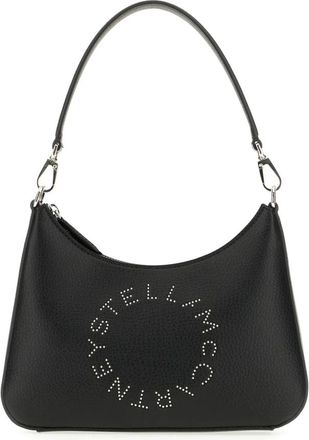 Stella McCartney Femme, Sacs, Noir, Taille: ONE Size Logo Top Handle Crossbody Bag