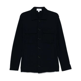 Lardini Blaue Strickjacke mit Taschen und Kn&ouml;pfen - - Shirts - Herren - Blau - S