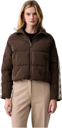 Guess Neue Jean Puffer Jacke - - Jackets - Damen - Braun - XL