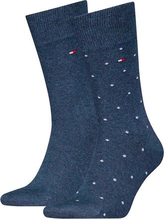 Tommy Hilfiger Mens Dot Classic Sock, Jeans, 6-8 (2er Pack)