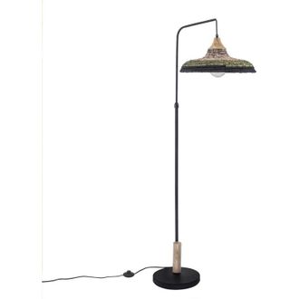 Forlight Forlight - Korg pie de salon con pantalla de cuerda natural para bombilla E27