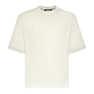 Jacquemus Homme, Tops, Blanc, Taille: 2XL Rond Carr&eacute; T-Shirt