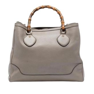 Gucci Pre-owned Vintage Bamboo Tote - Femme - Pre-owned - Gris - Taille: ONE Size