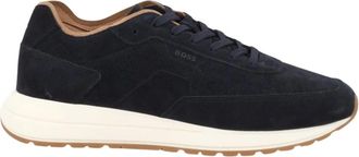 HUGO BOSS Baskets en daim perfor&eacute; - Homme - Chaussures - Bleu - Taille: 41 EU