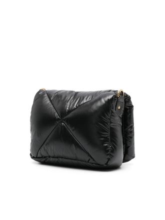 Moncler Womens Puf Twist-Lock Mini Crossbody Bag Black > Shoulder