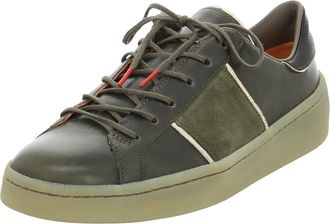 Think Think Kumi Damen chromfrei gegerbte nachhaltige Sneaker, Olive/Kombi 7000, 36.5 EU