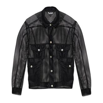 Comme Des Gar&ccedil;ons Transparentes Hemd mit Taschen - - Shirts - Herren - Schwarzk - M