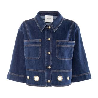 Nenette Femme, Vestes, Bleu, Taille: 36 FR Denim Jacket