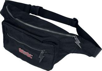 AC/DC Logo Unisex G&uuml;rteltasche schwarz 100% Polyester Band-Merch, Bands, Festival, Geschenke