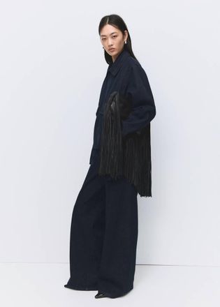 Mango Jean wideleg taille haute rinse wash bleu - Femme - 32 - MANGO