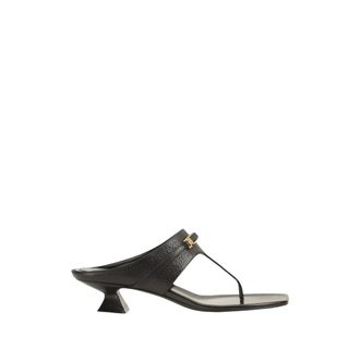 Sergio Rossi Femme, Chaussures, Noir, Taille: 39 EU Sandales Tongs en Cuir