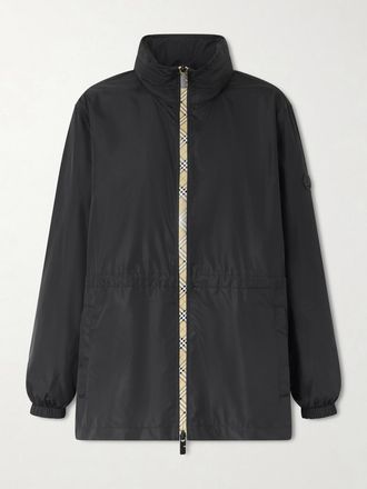 Burberry Jacke Aus Shell Mit Kapuze - Schwarz