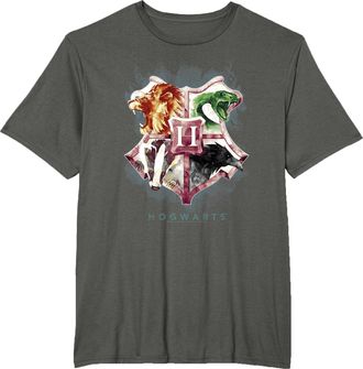 Harry Potter Hogwarts Crest Watercolor T-Shirt