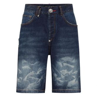 Philipp Plein Herren, Shorts, Blau, W28Gr&ouml;&szlig;e