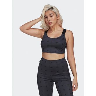 adidas Top Allover Print Corset HL9159 Grau Slim Fit