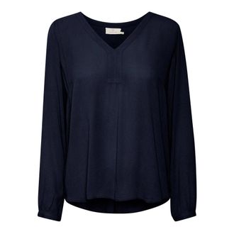 Kaffe Midnight Marine Langarmbluse - - Blouses & Shirts - Damen - Blau - L