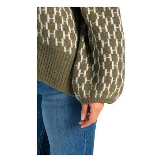 H&eacute;st Fam Sweater Short - - Knitwear - Damen - Gr&uuml;n - XS
