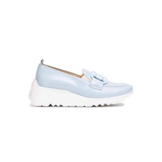 Wonders Strukturierter Ledermokassin mit Verzierung - - Shoes - Damen - Blau - 42 EU