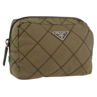 Prada Pre-owned Nylon Pouch - - Pre-owned - Damen - Gr&uuml;n - ONE SIZE
