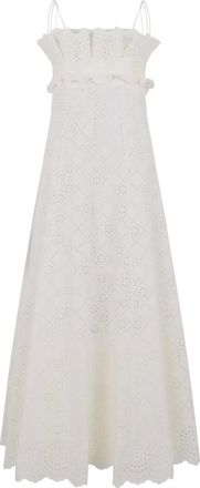 Alberta Ferretti Femme, Robes, Blanc, Taille: 36 FR Long Dress