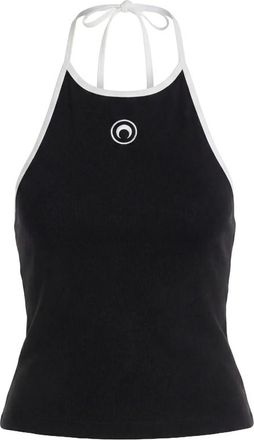Marine Serre Moon Logo Halter Top