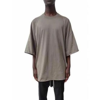Rick Owens Oversized Tee - - Tops - Herren - Beige - ONE SIZE