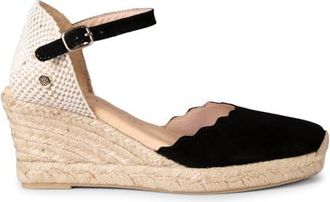 miMaO Espadrilles &agrave; talon en daim NEGRO EU 39