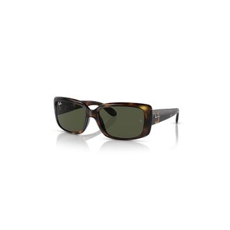 Ray-Ban Rb4389 Sonnenbrillen Havana Fassung Gr&uuml;n Glas 58-17