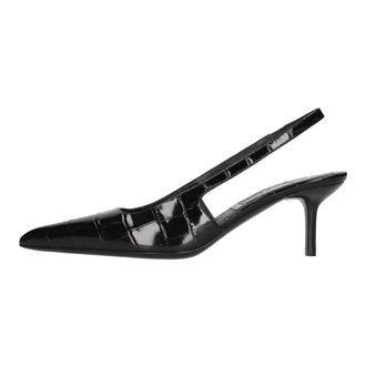 Michael Kors Femme, Chaussures, Noir, Taille: 41 EU Emma Leather Slingback Pump
