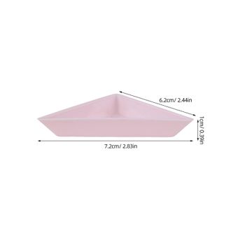 NUOBESTY 30-teiliges Schmuck-Diamanttablett-Set: Dreieckige Sortierplatten f&uuml;r Perlen und Strasssteine - Vielseitiger Bastelorganizer f&uuml;r DIY-Nagelkunst (Pink)