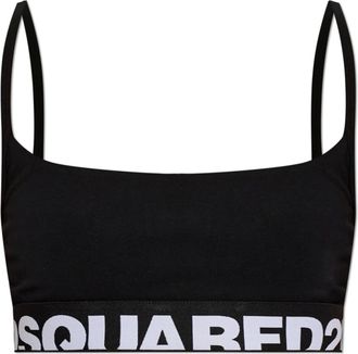 Dsquared2 Femme, Sous-v&ecirc;tements, Noir, Taille: 46 FR Lingerie Top With Logo